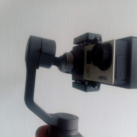 Download 3D printer designs Adaptador Gopro a Gimbal DJI ・ Cults