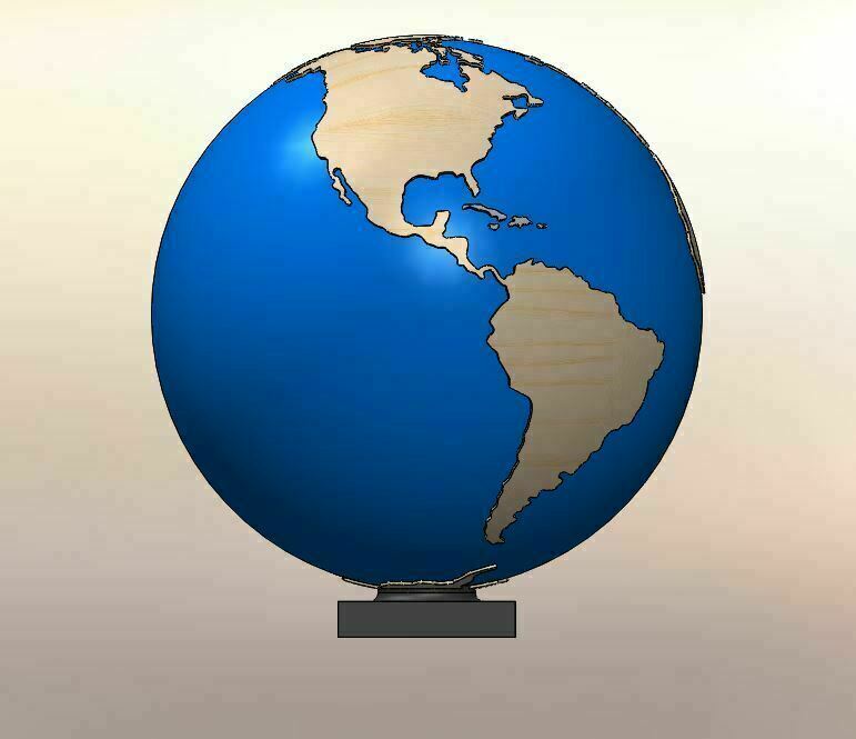 STL file TERRACE GLOBE with base・3D printable model to download・Cults