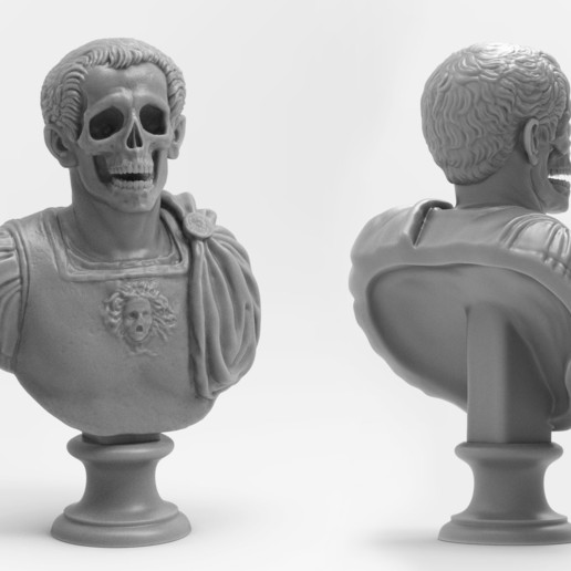 Descargar archivo OBJ Busto del cráneo de César • Plan para imprimir en ...