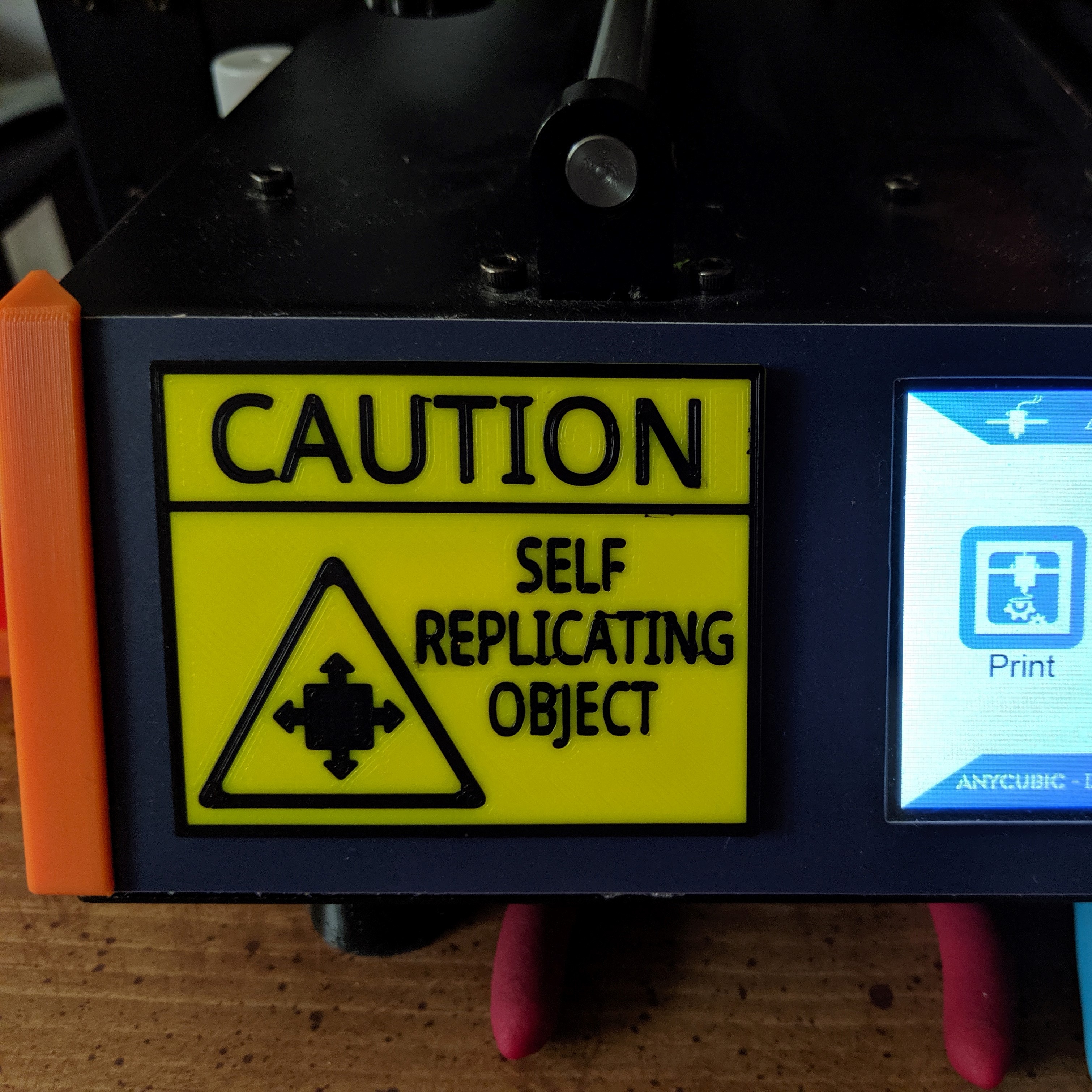 Free STL file 3D Printer Fringe Science Warning Sign・3D print object to ...
