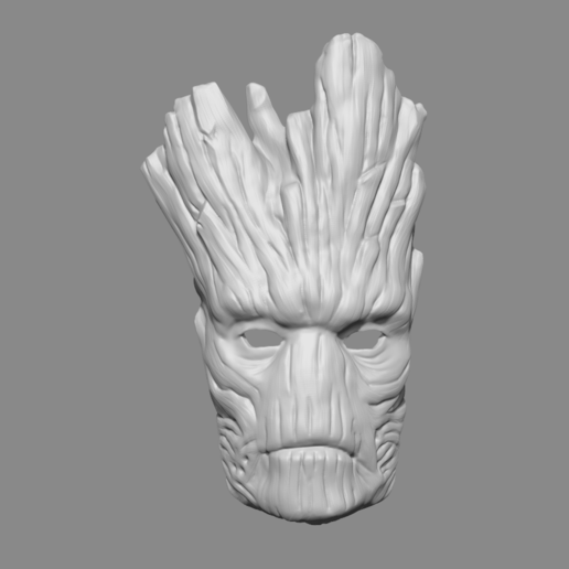 Download STL file Groot Mask - Fan Art for cosplay 3D print model ...