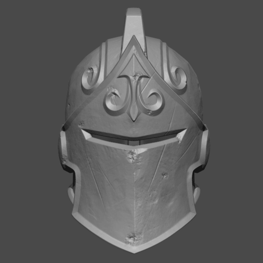 Download STL file Black Knight Helmet from Fortnite Fan Art 3D print ...