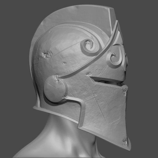 Download STL file Black Knight Helmet from Fortnite Fan Art 3D print ...