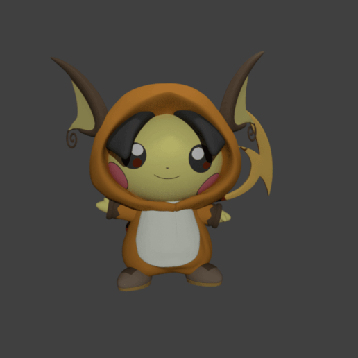 Download 3D printing designs Pichu on Raichus Costumes + Normal Pichu ...