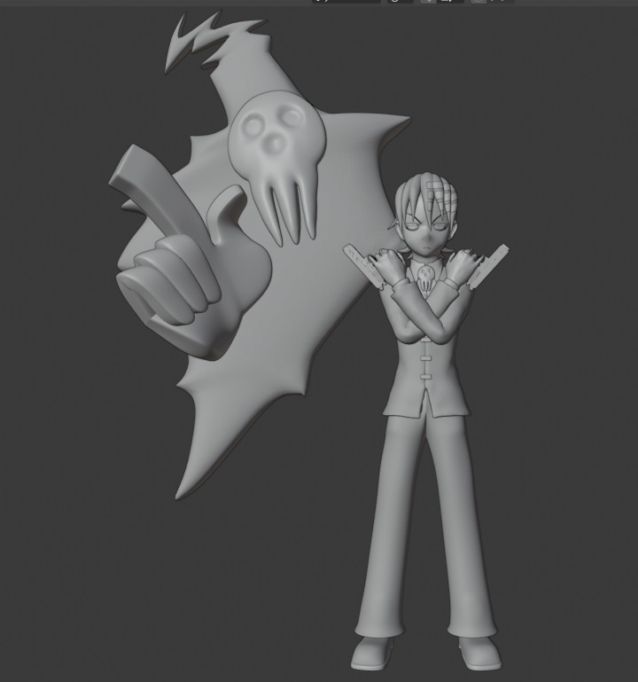 STL file Death the Kid - Soul Eater・3D printer design to download・Cults