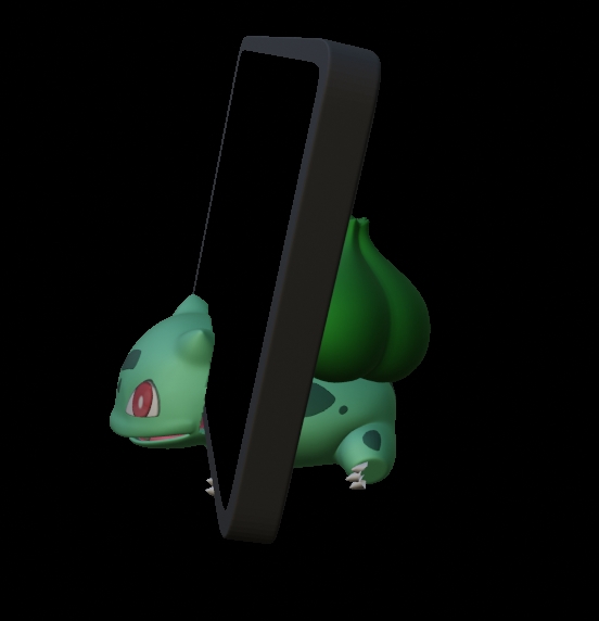 STL file BULBASAUR PHONE STAND・3D printing model to download・Cults