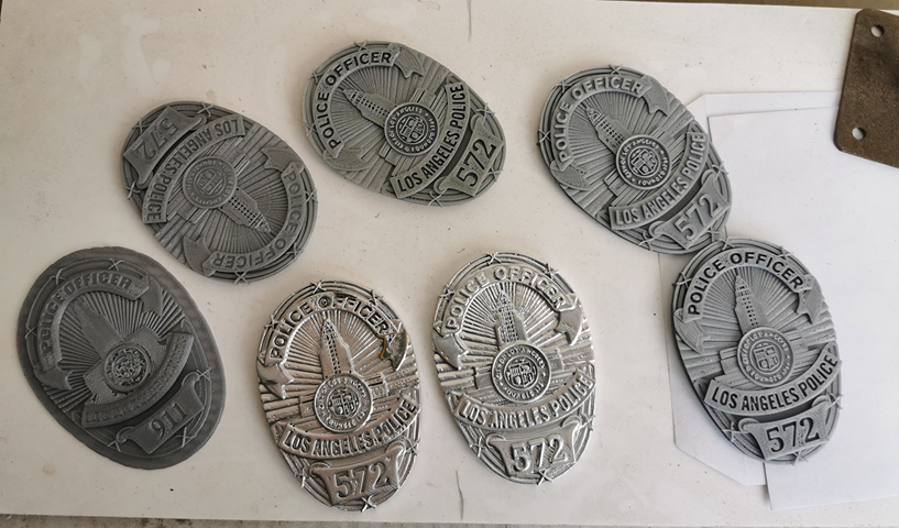 STL file Terminator 2 LAPD Badge 📛・3D printer model to download・Cults