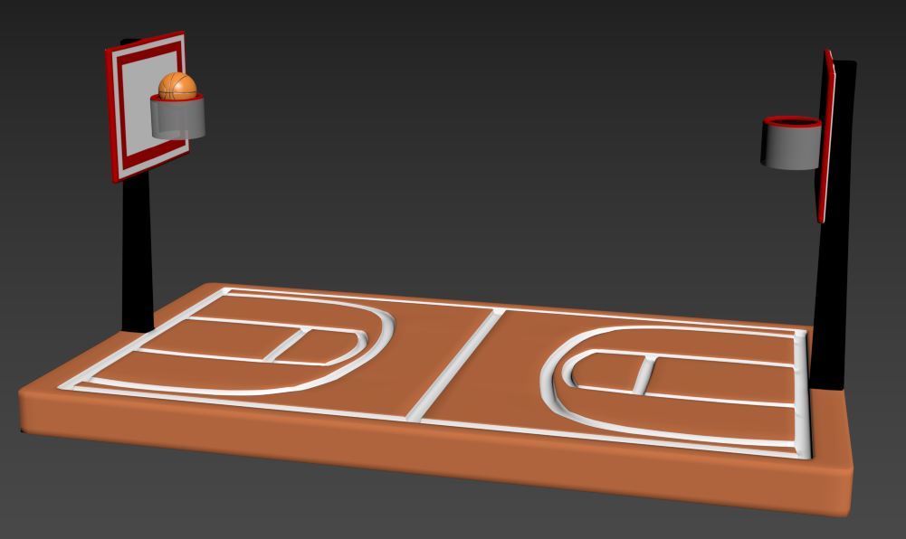 3D file Basketball court・3D print design to download・Cults