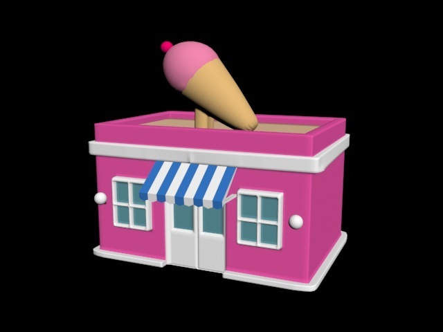 Archivo 3D Heladeria cartoon 👾・Objeto para impresora 3D para descargar ...