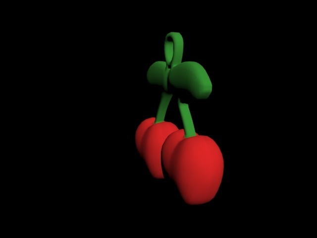 OBJ file Cherries keychain・3D printer design to download・Cults