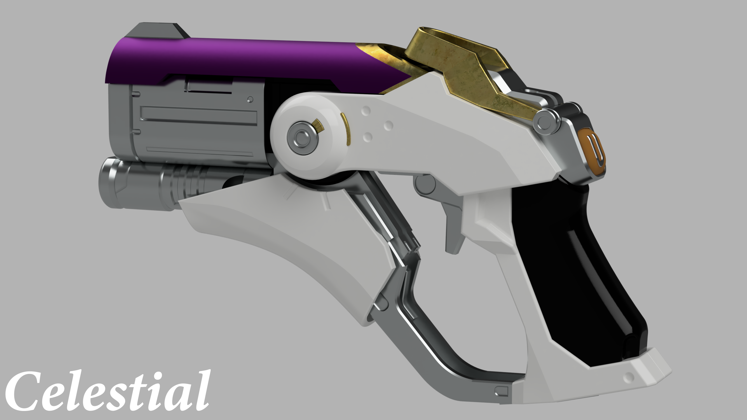 Fichier STL gratuit Overwatch Mercy Gun Addon 2 : Celestial, Orchid ...