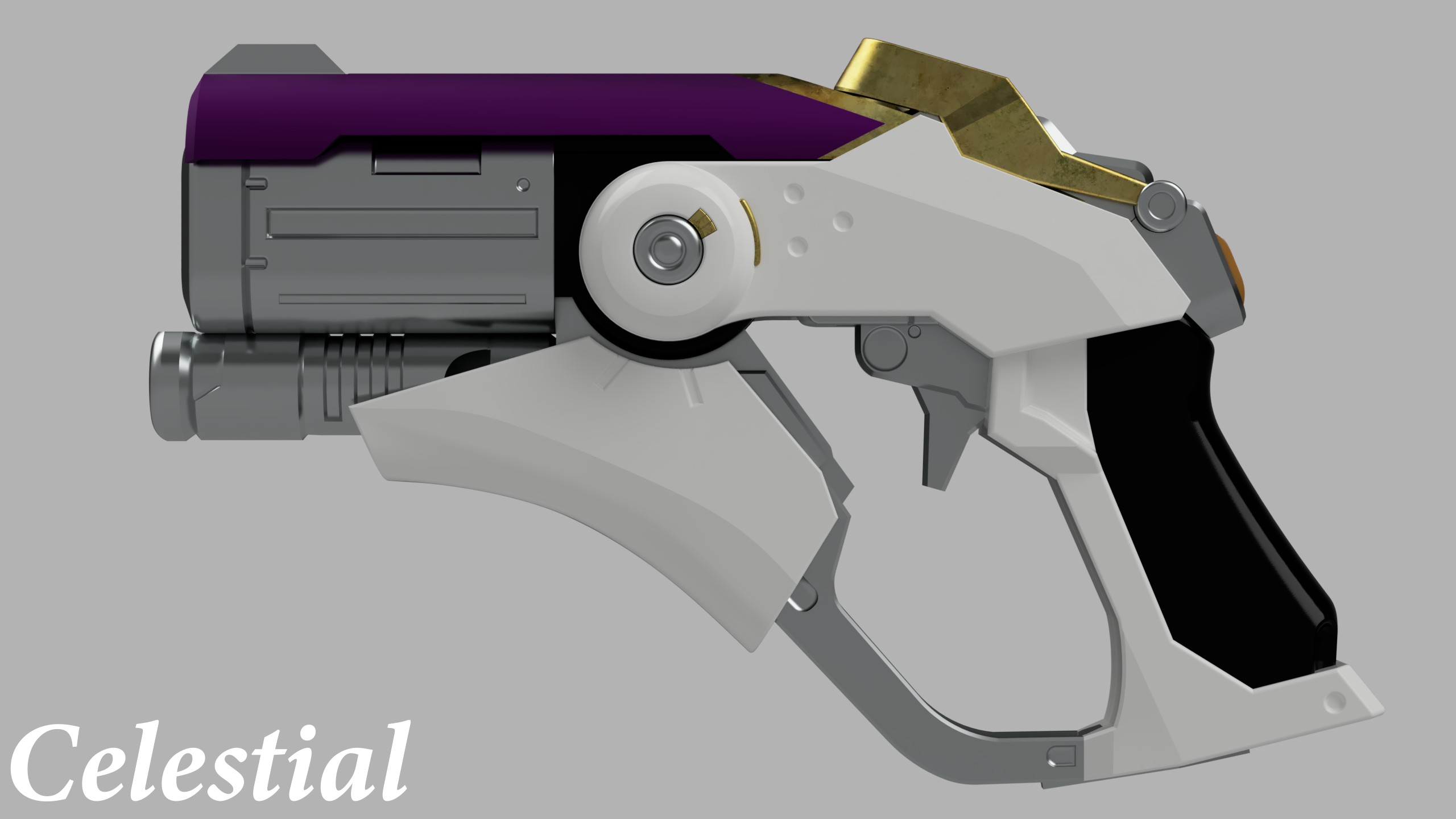 Бесплатный STL файл Overwatch Mercy Gun Addon 2: Celestial, Orchid ...