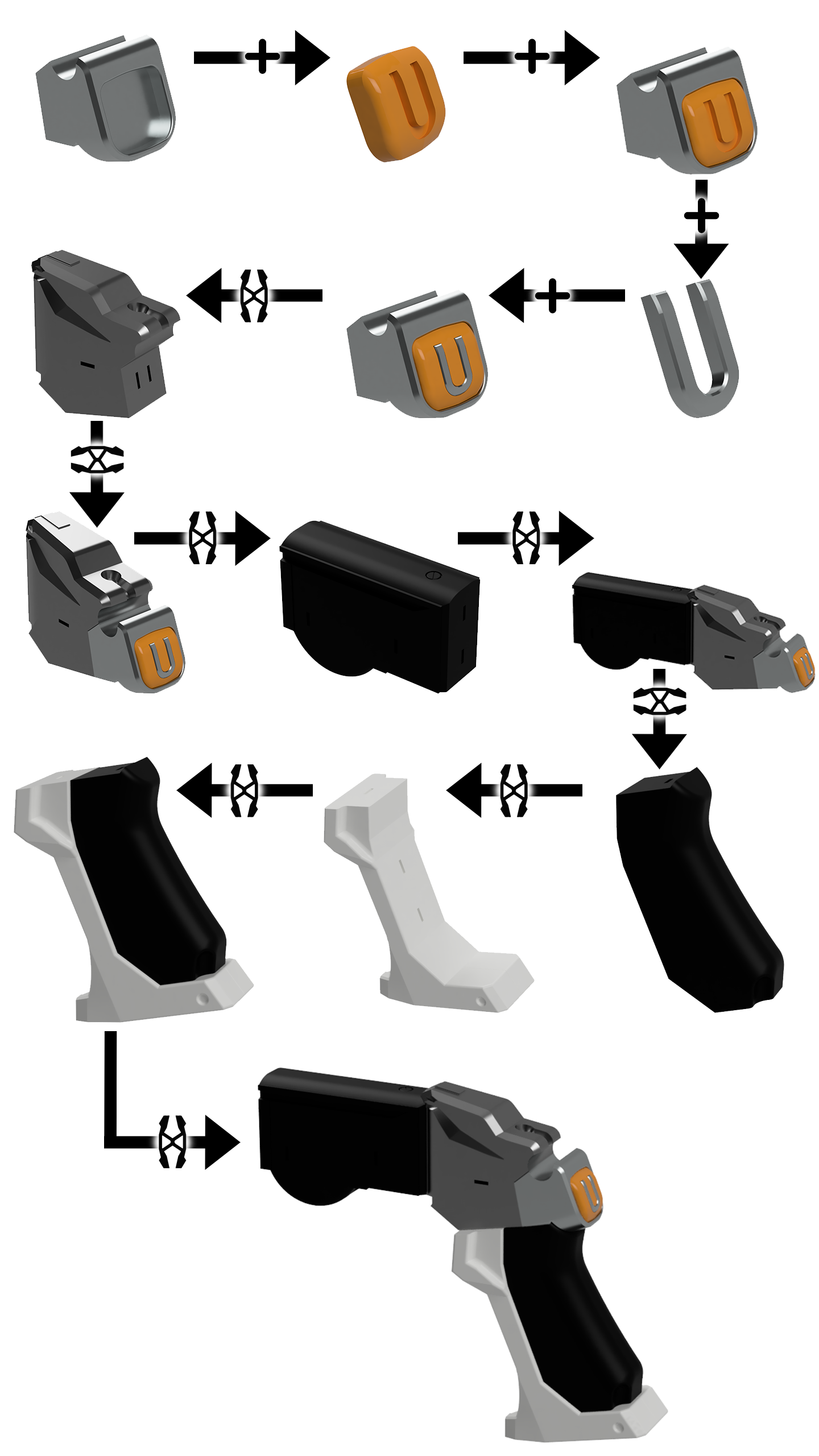 Archivo STL Overwatch Mercy Gun Classic 🔫・Plan de impresión en 3D para ...