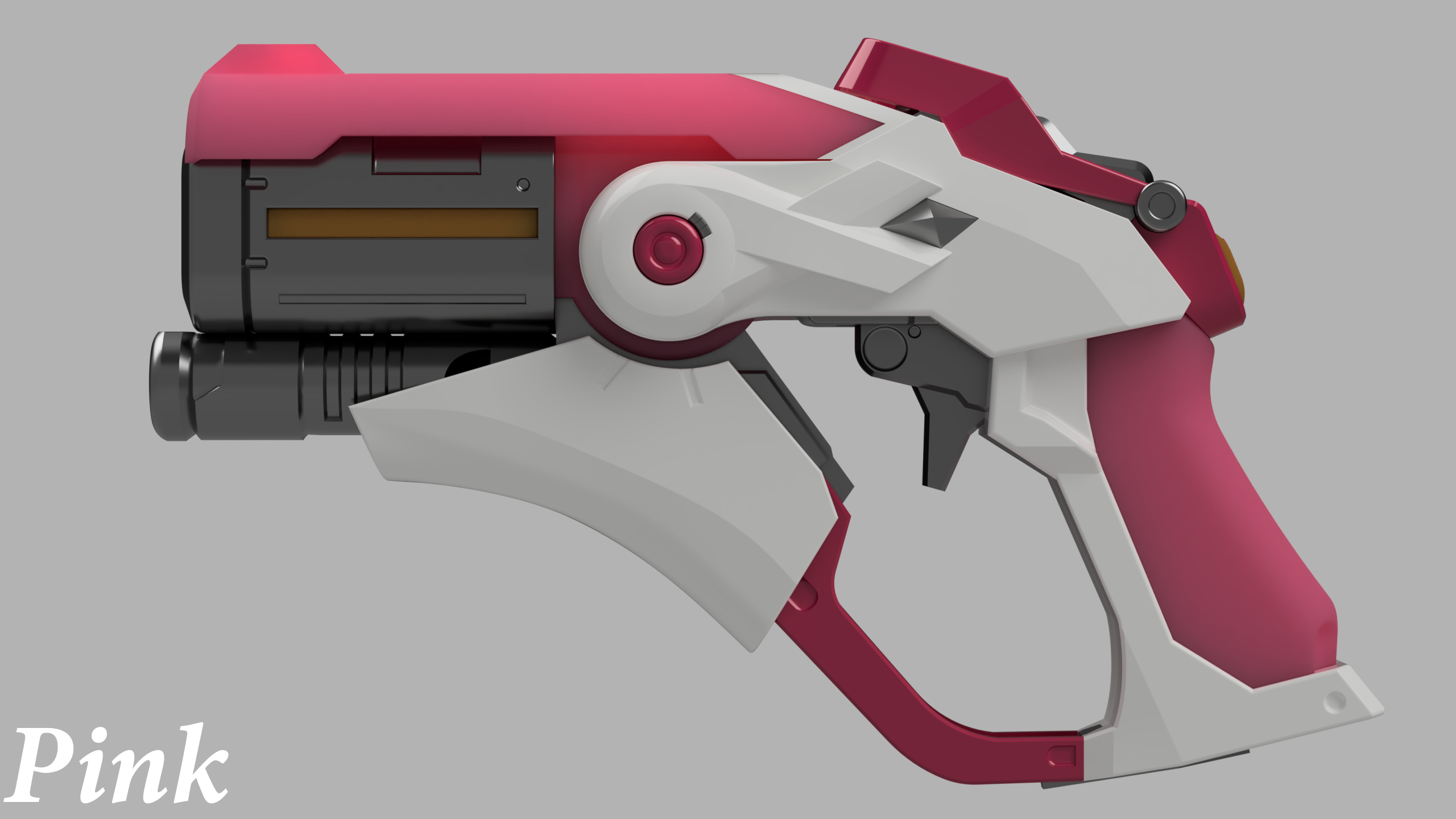 STL file Overwatch Mercy Gun Addon 7: Pink・3D printing design to ...