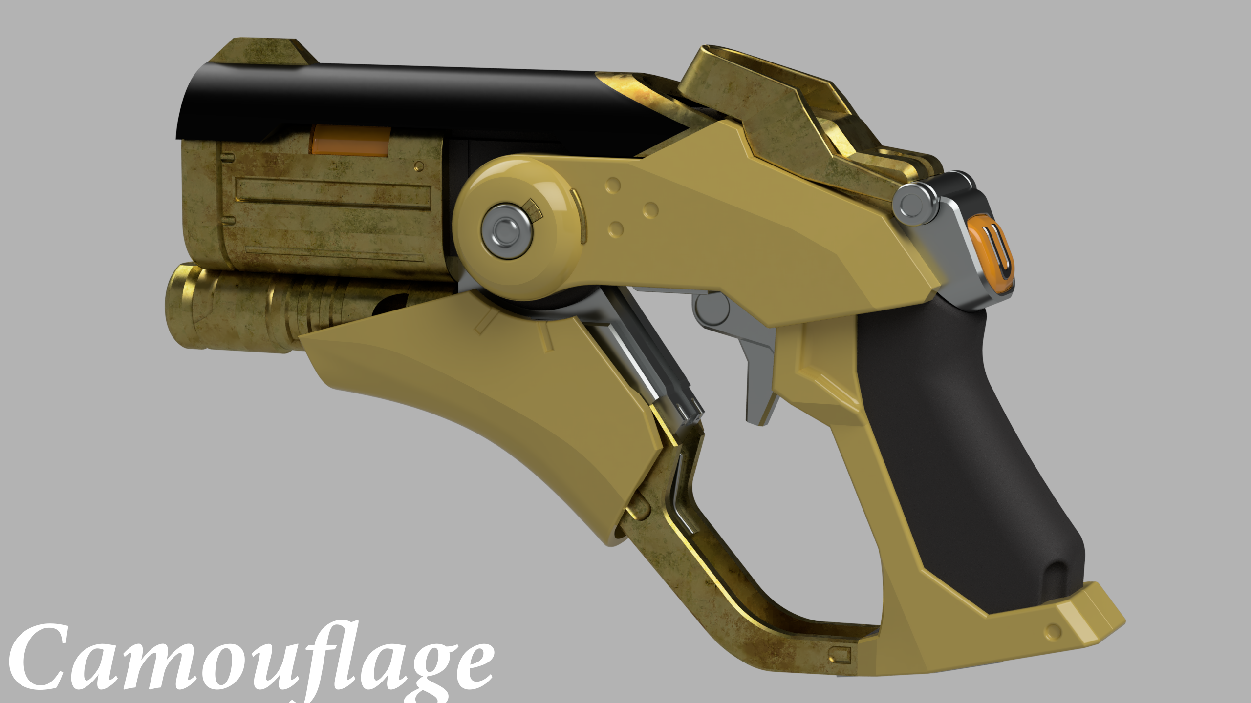 Free STL file Overwatch Mercy Gun Addon 8: Camouflage・3D printing idea ...