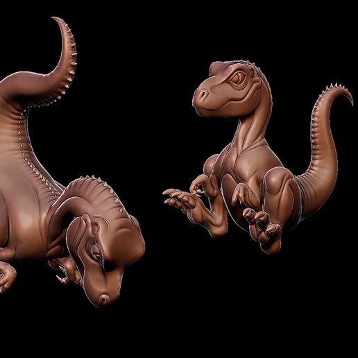Download STL file Baby Trex for 3D Printing 3D model • 3D print ...