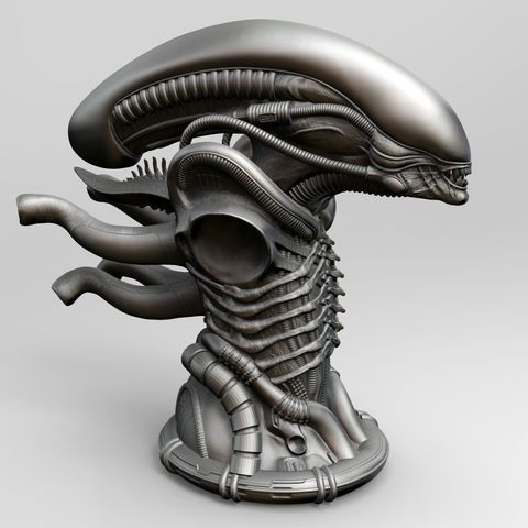 Download 3D printing models Original Alien Xenomorph Bust ・ Cults