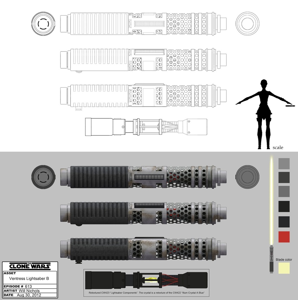 Free 3D file Red wire holders for CCSabers Punk Saber Asajj Ventress Dark Apprentice・3D ...