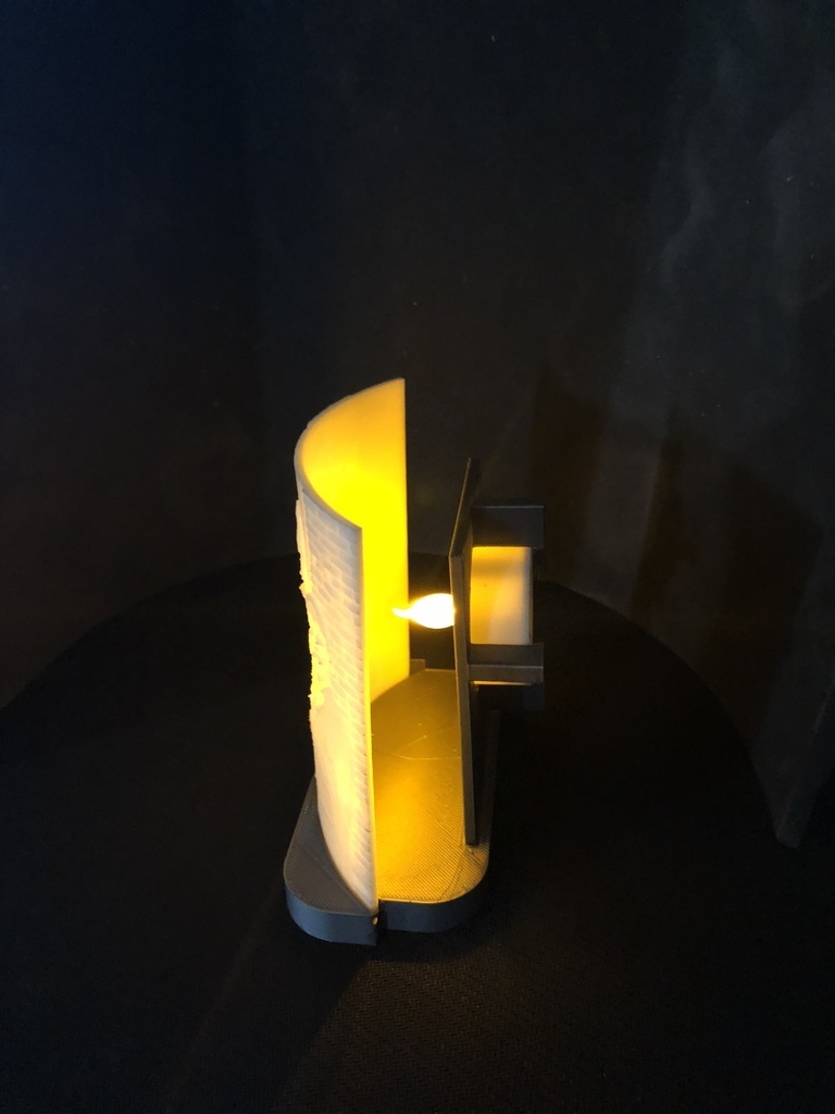 Free STL file lithophane tea light・3D print design to download・Cults