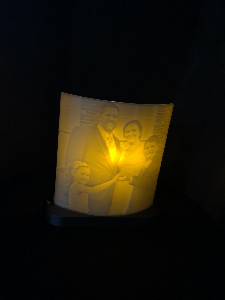 Free STL file lithophane tea light・3D print design to download・Cults