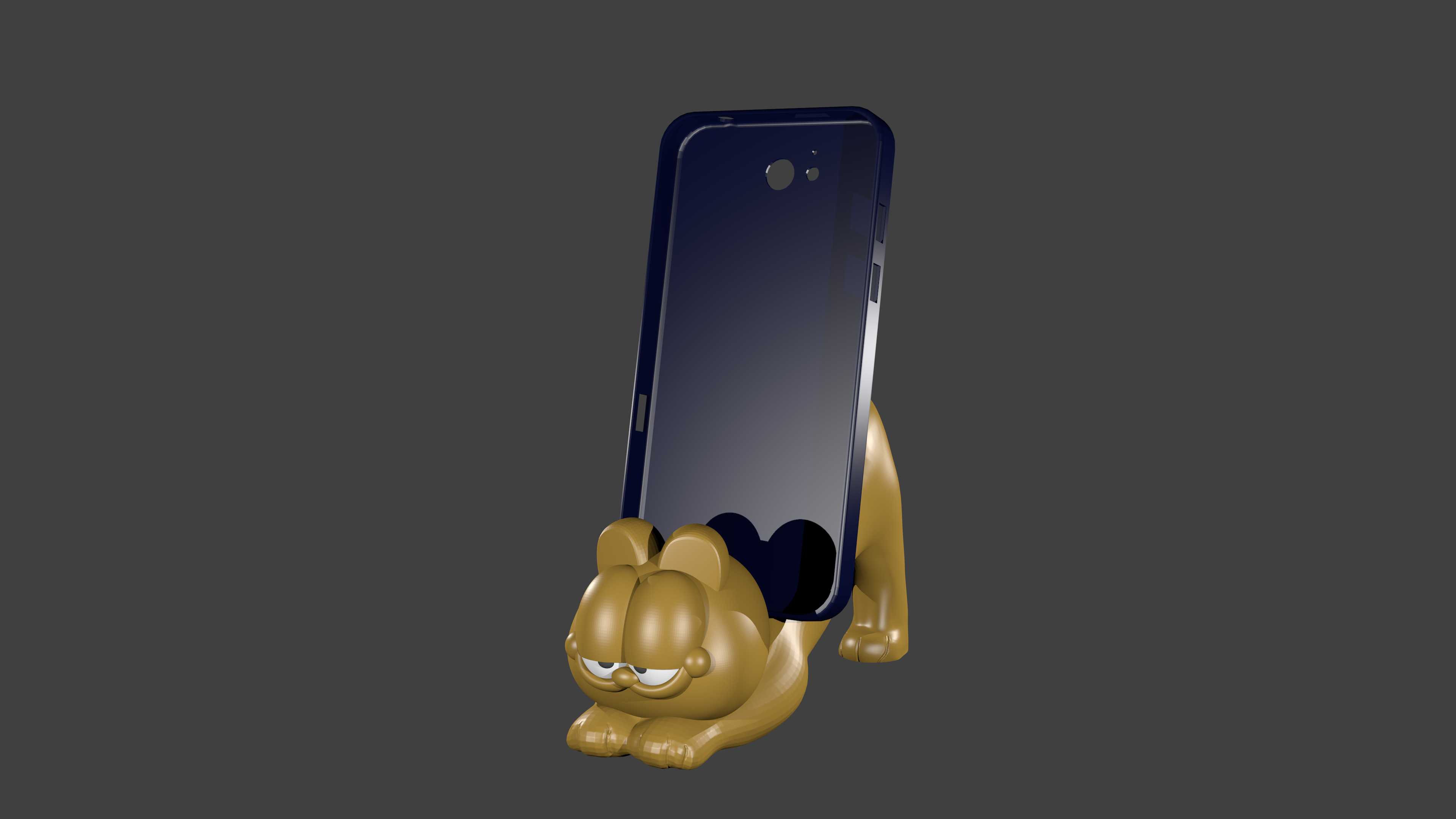 STL file Garfield Cell Phone Holder・3D printable model to download・Cults