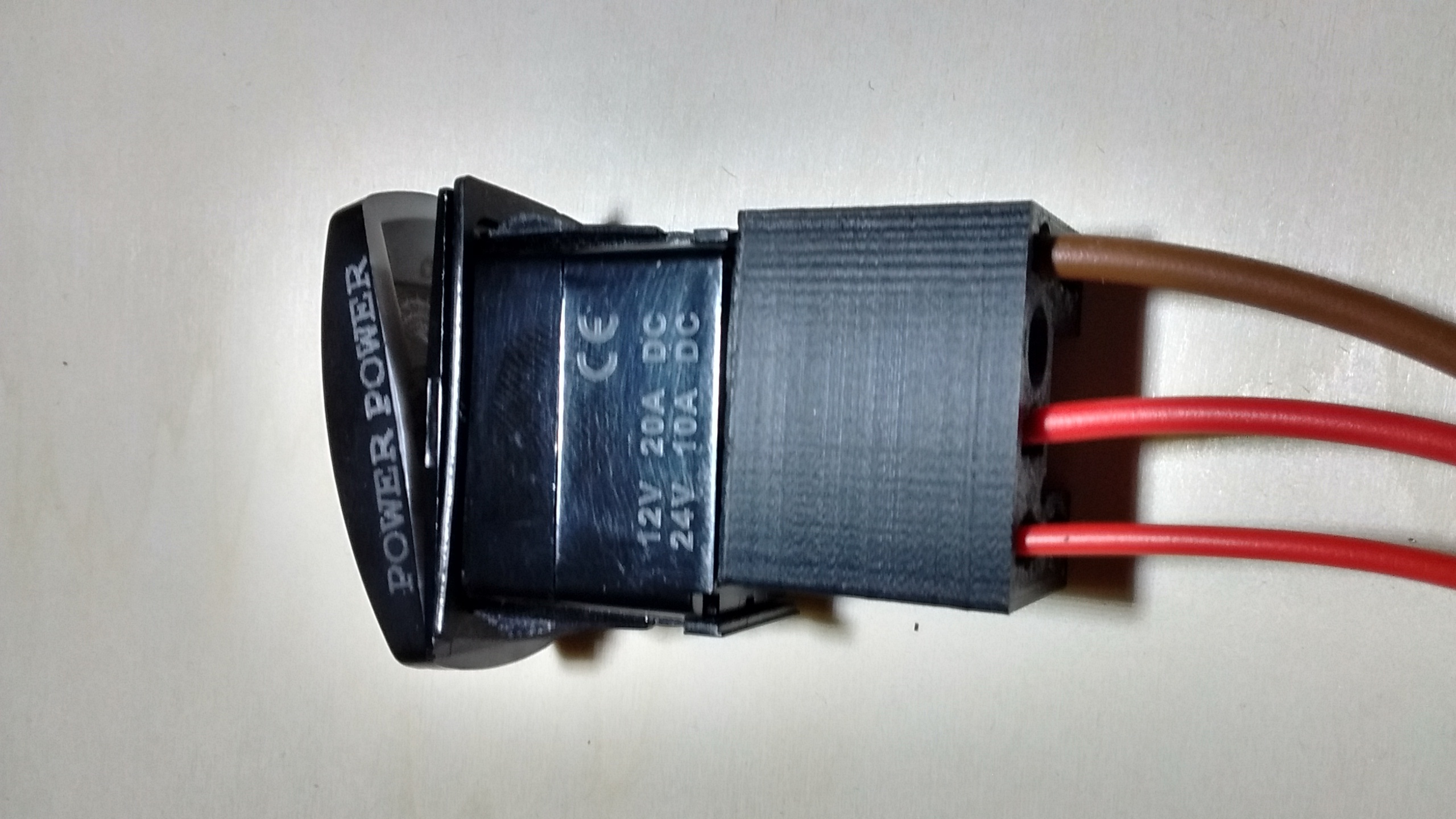 STL file Connector for five-pin switch (female faston - boat, car, 4X4 ...