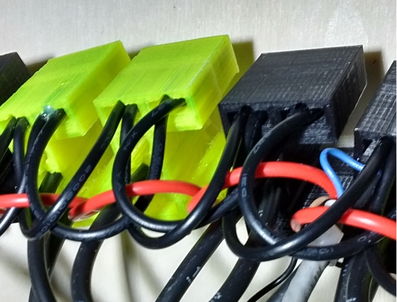 STL file Connector for five-pin switch (female faston - boat, car, 4X4 ...