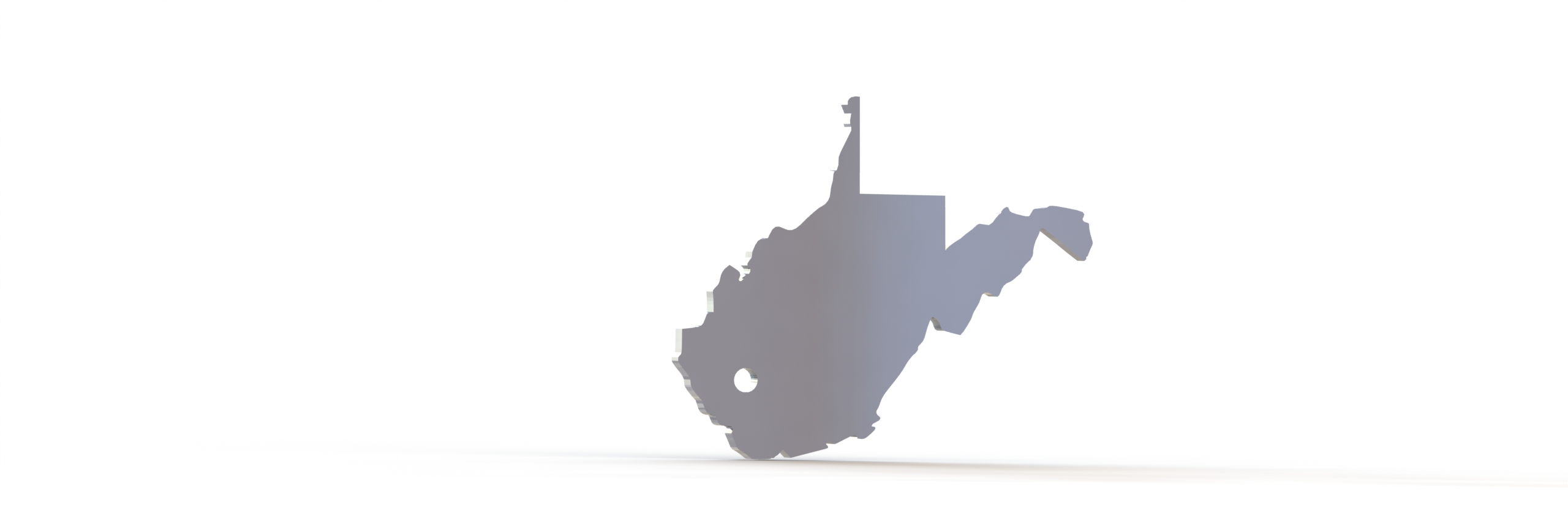 Free STL file West Virgnia Keychain・Model to download and 3D print・Cults