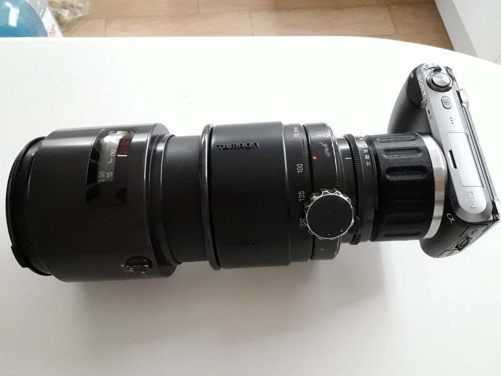 Free STL file Nikon F-mount to Sony E-mount Lens Adapter 📷・3D printer ...