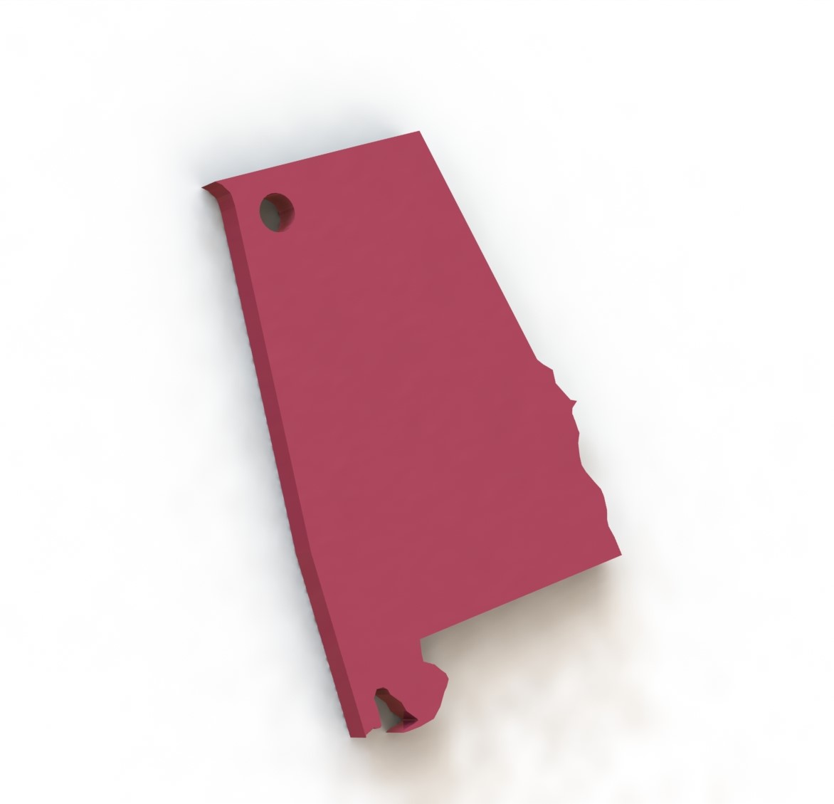 Free STL file Alabama Keychain 🗝️・Model to download and 3D print・Cults