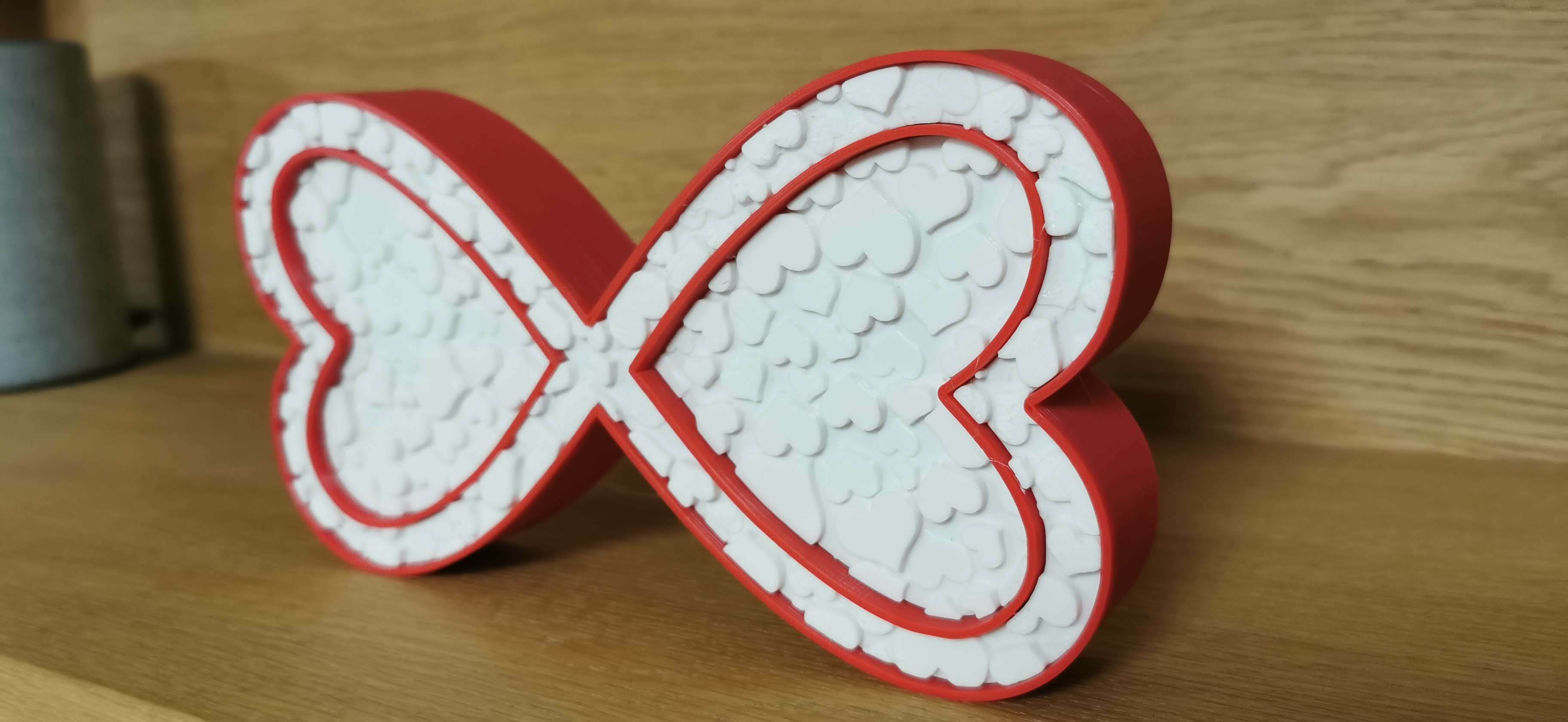 STL file Infinite Heart 💜・3D printable model to download・Cults