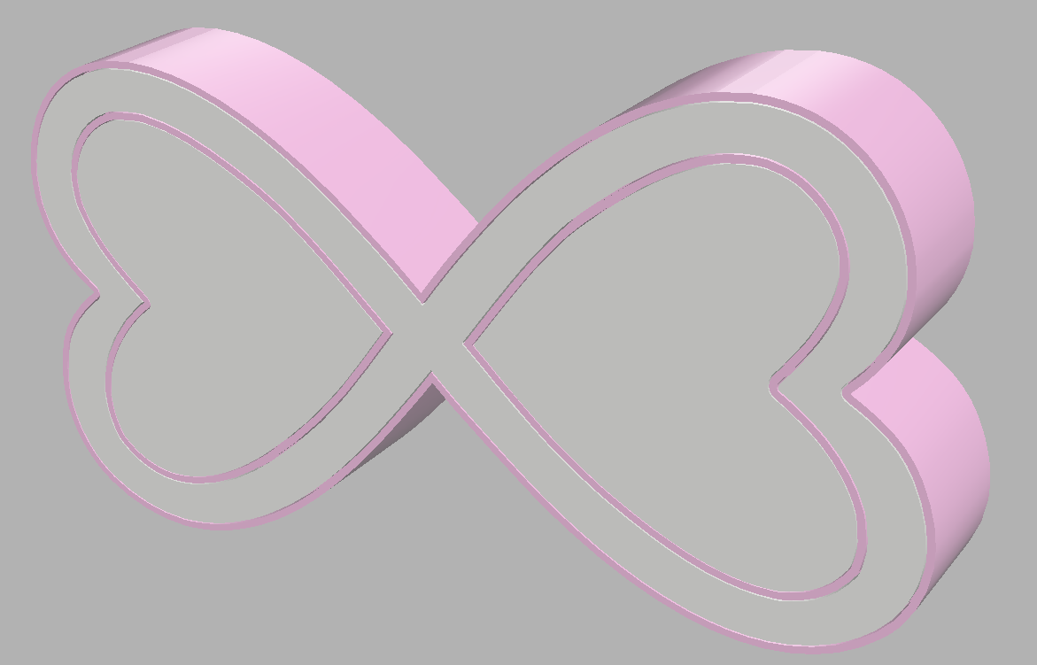 STL file Infinite Heart 💜・3D printable model to download・Cults