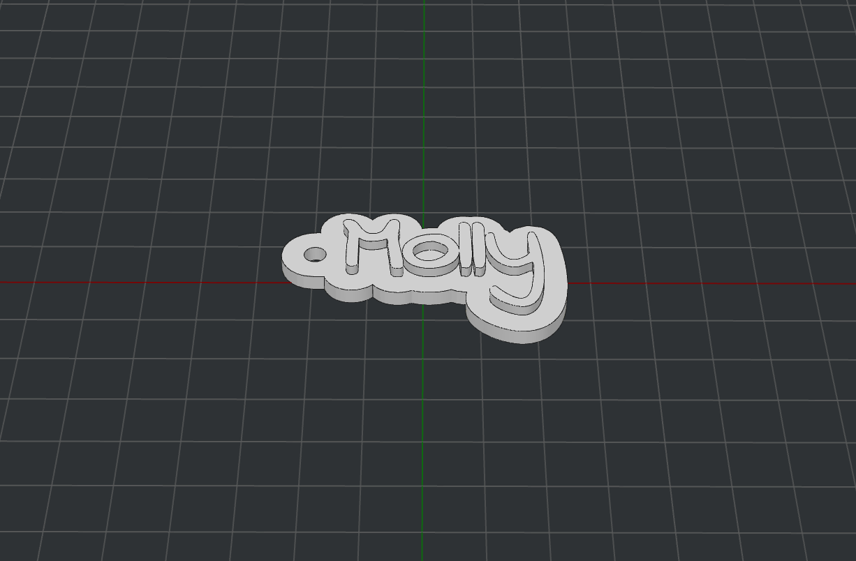 STL file Keychain Molly・3D printing idea to download・Cults