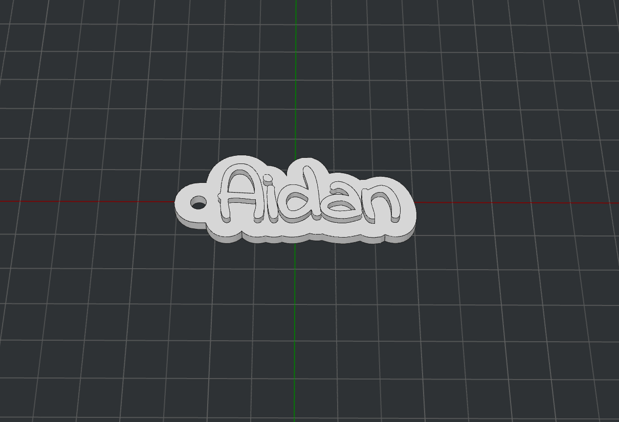 STL file Keychain Aidan 🗝️・Design to download and 3D print・Cults