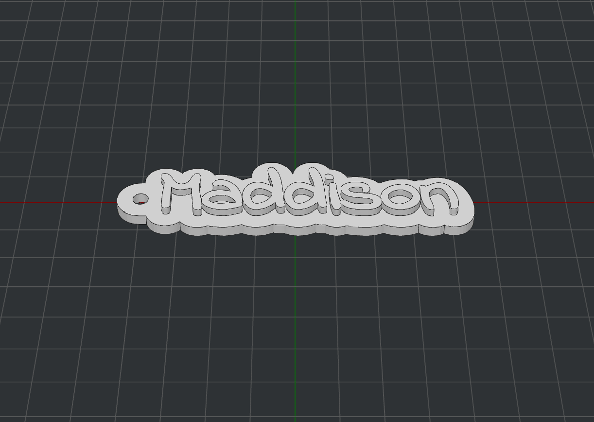 Archivo STL Llavero Maddison・Modelo para descargar e imprimir en 3D・Cults