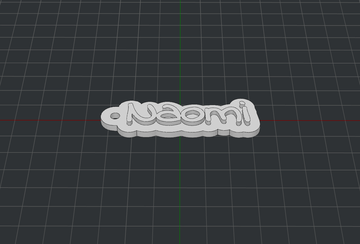 STL file Keychain Naomi・3D printing template to download・Cults