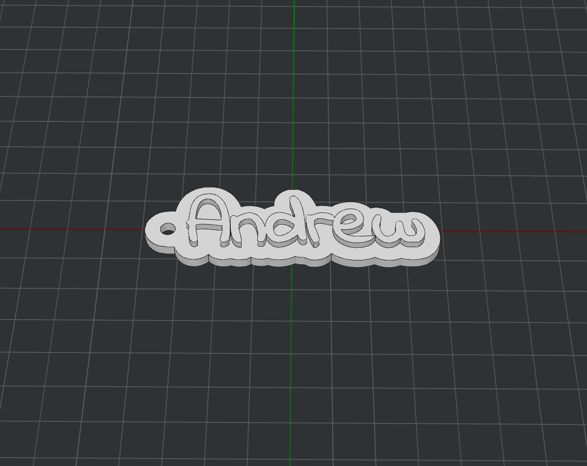 STL file Keychain Andrew・3D printing model to download・Cults