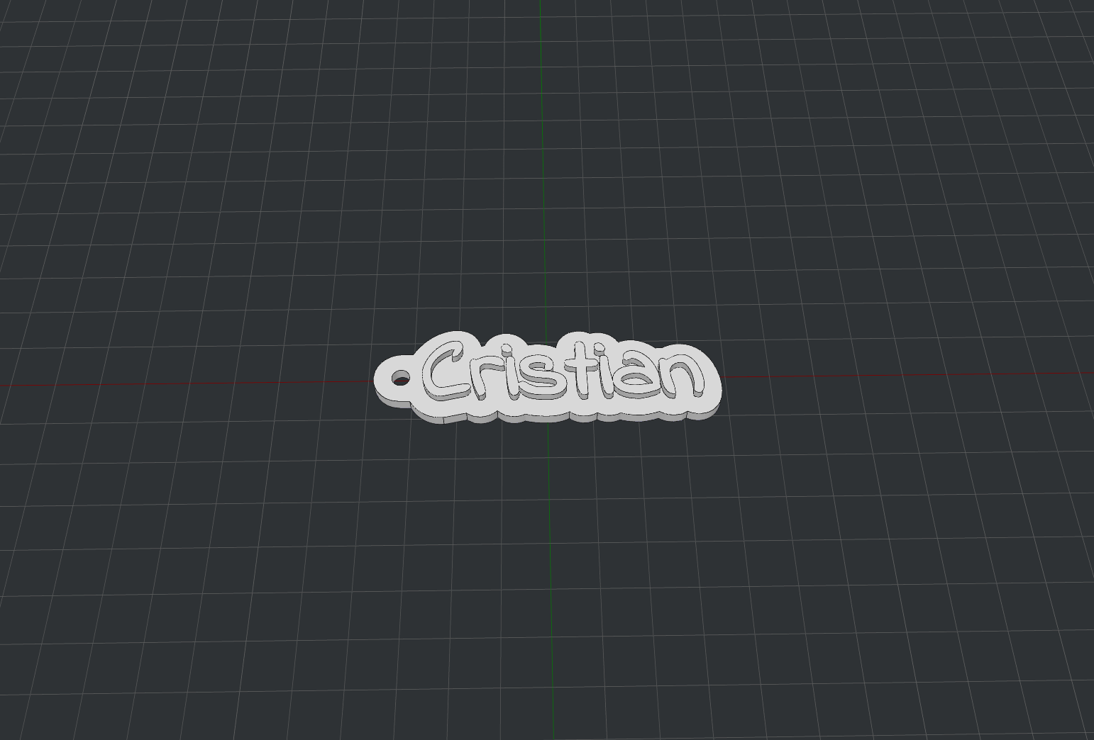 STL file Keychain Cristian・3D printing model to download・Cults