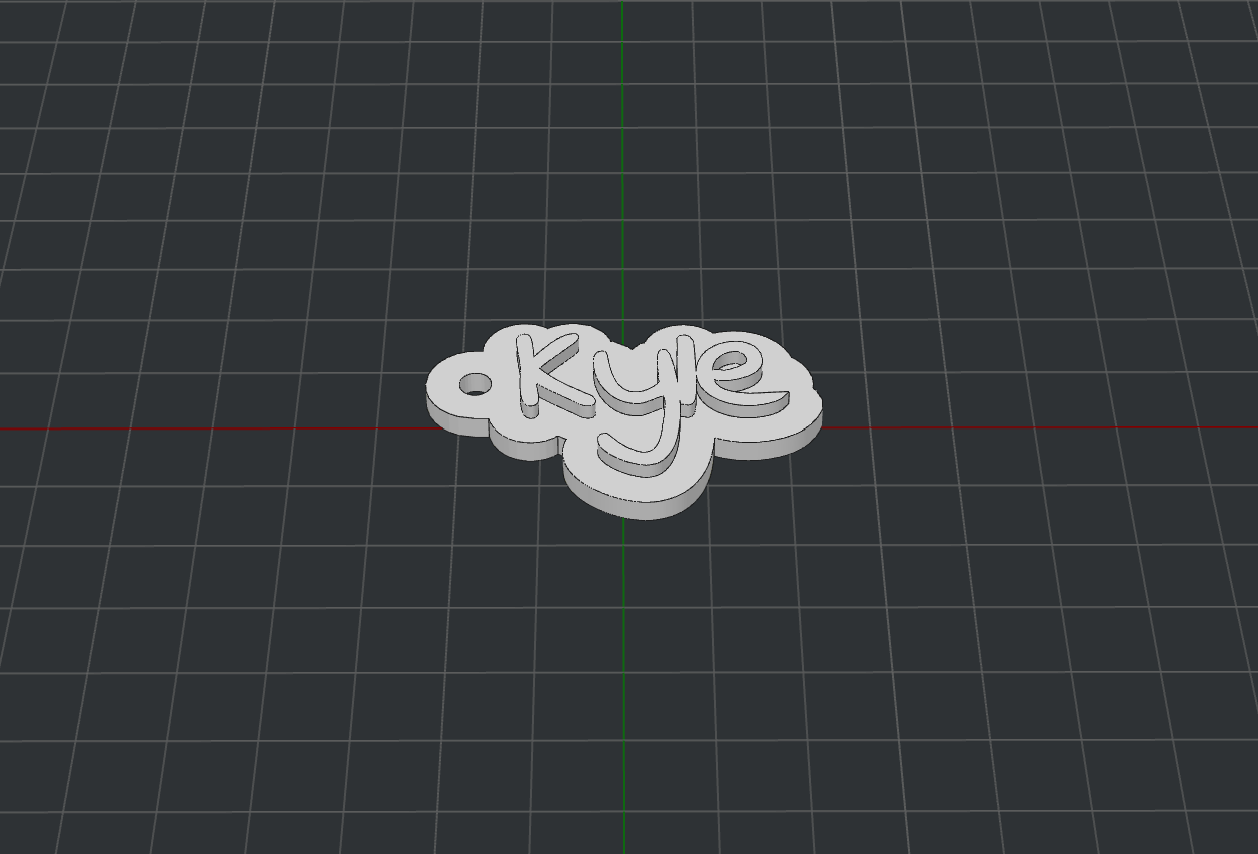 STL file Keychain Kyle・3D printing idea to download・Cults