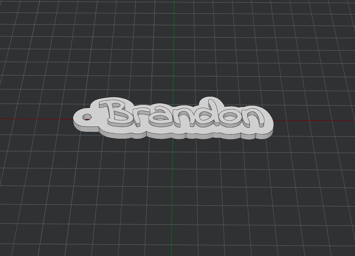 STL file Keychain Brandon 🗝️・Model to download and 3D print・Cults