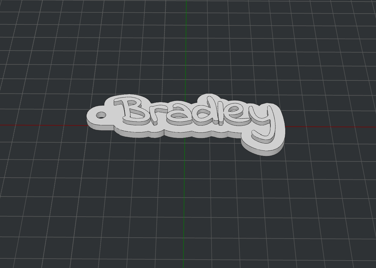 STL file Keychain Bradley・3D printer model to download・Cults
