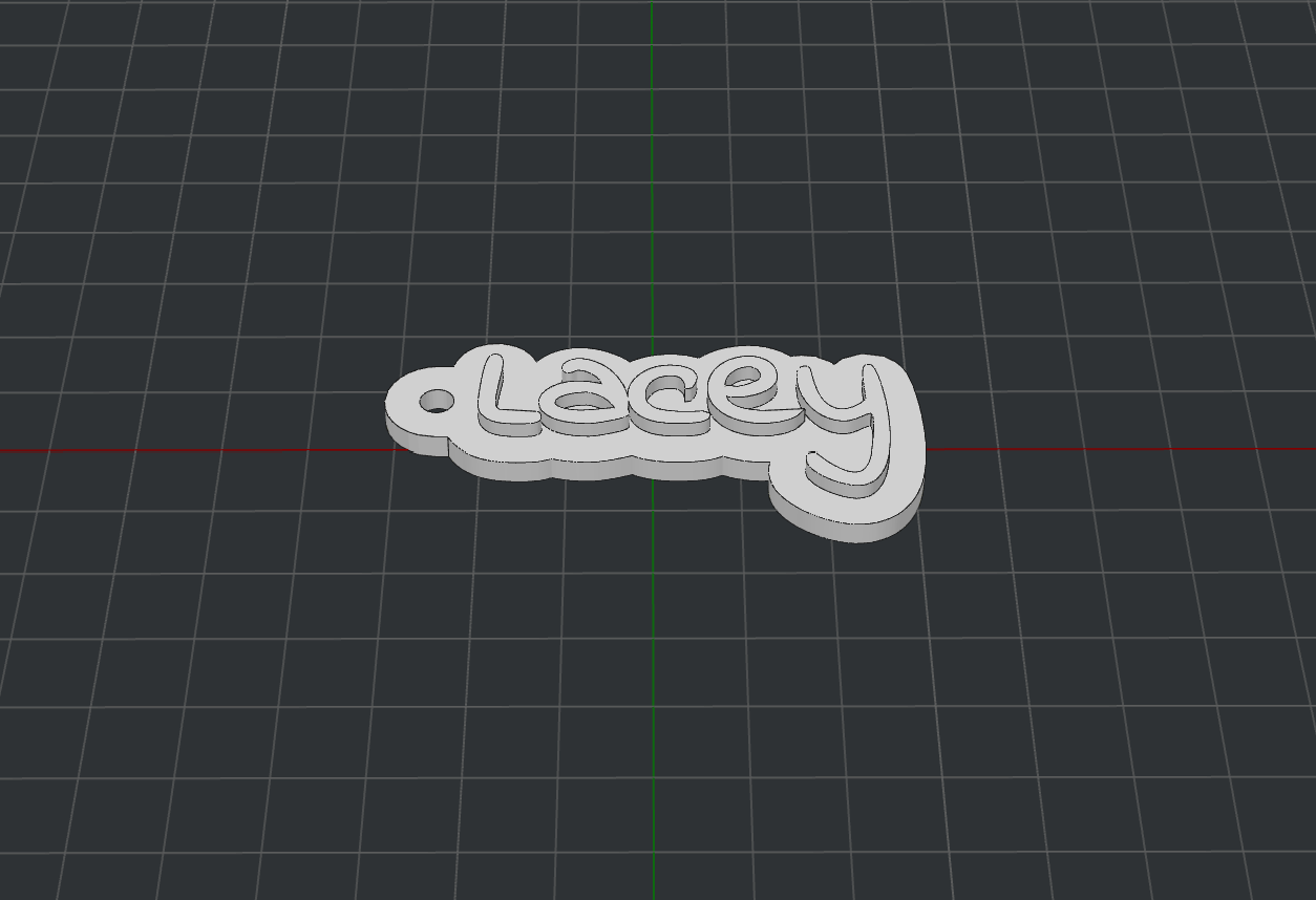 STL file Keychain Lacey・3D printing design to download・Cults