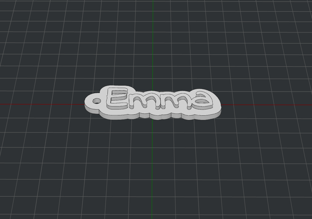 STL file Keychain Emma・3D printer design to download・Cults