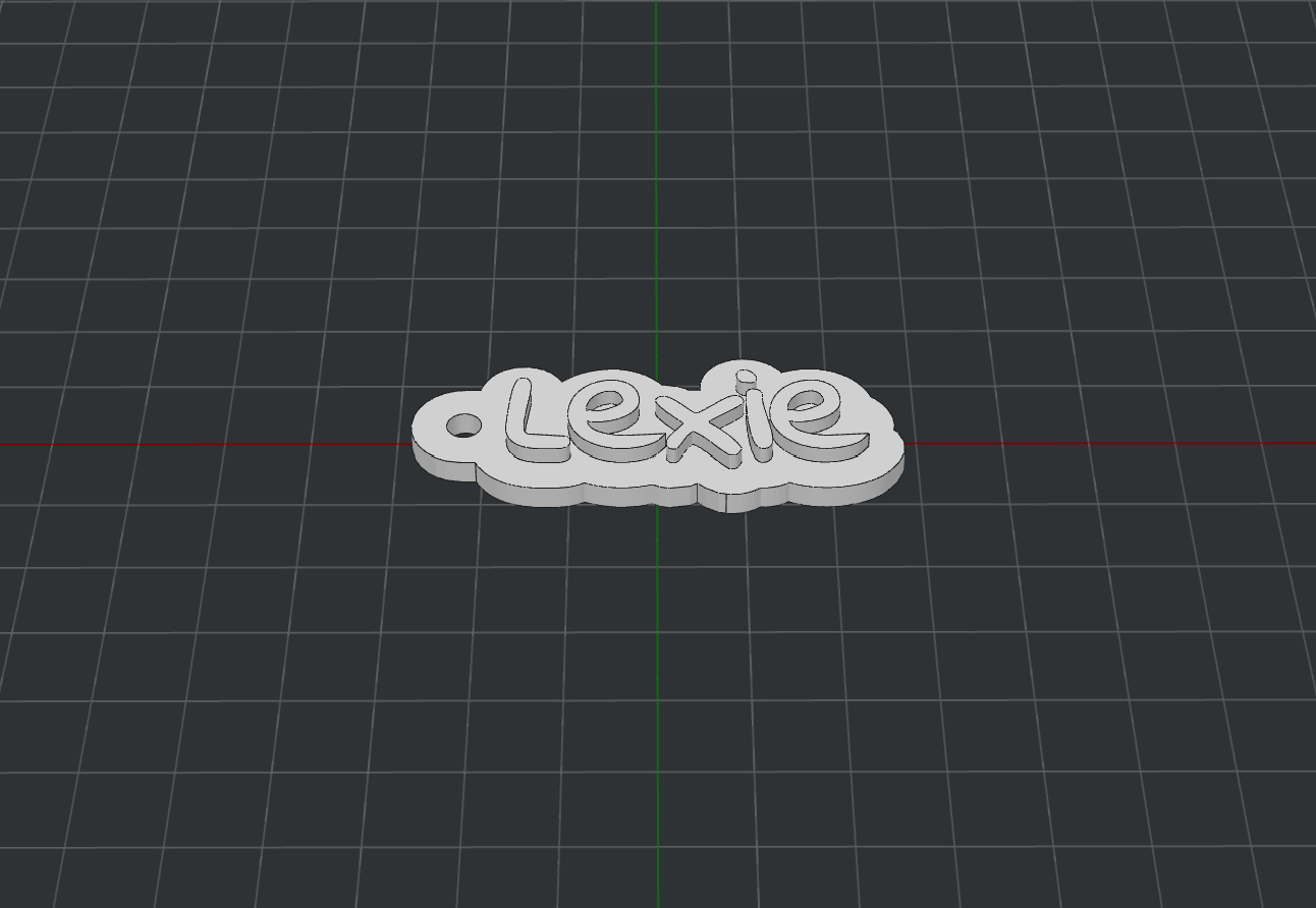 STL file Keychain Lexie 🗝️・3D print object to download・Cults
