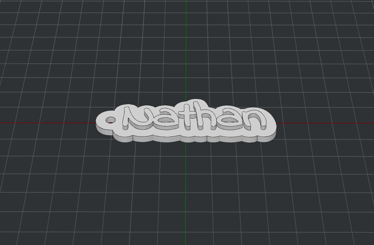 STL file Keychain Nathan・Template to download and 3D print・Cults