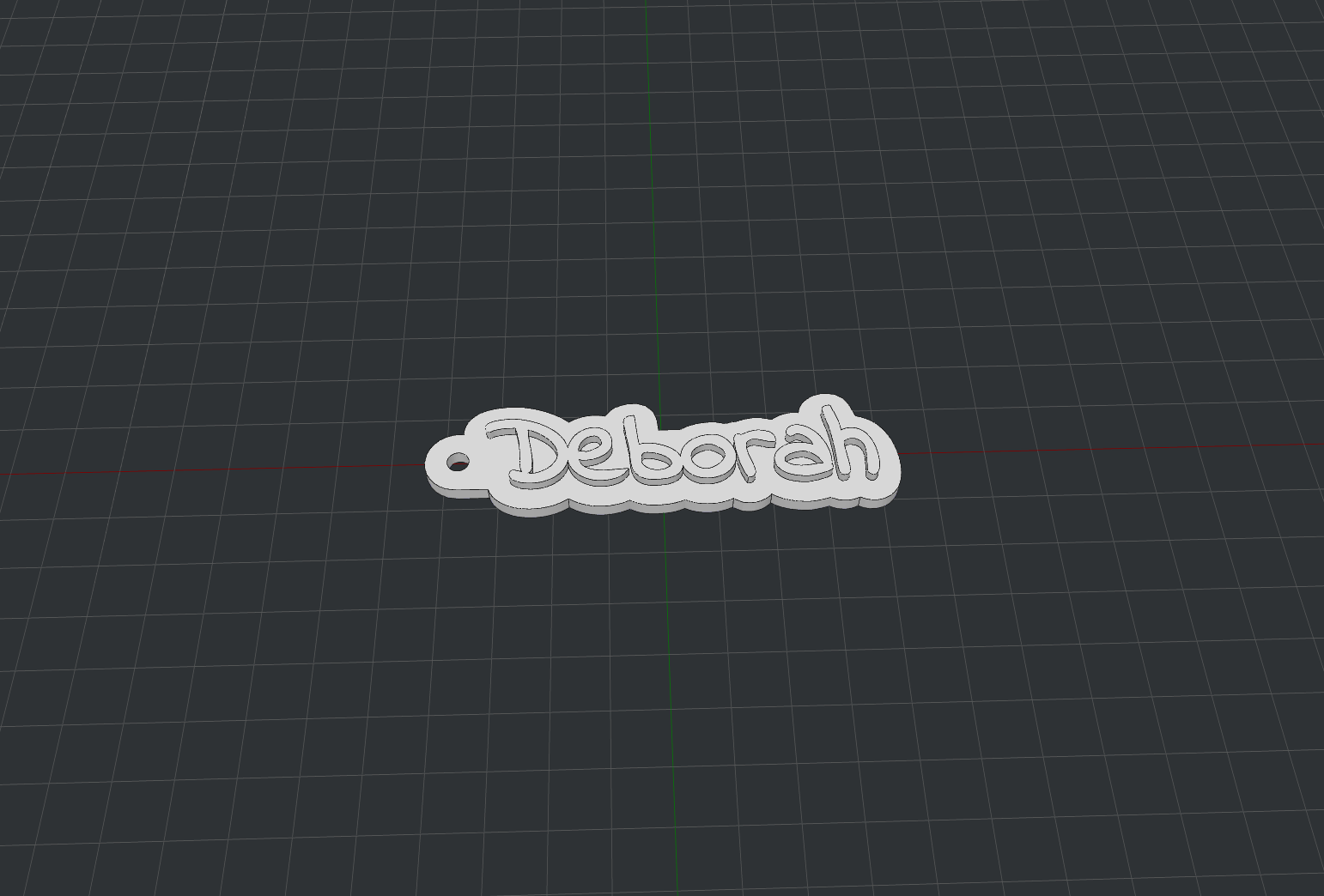 STL file Keychain Deborah・3D printer design to download・Cults