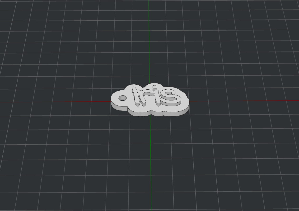 STL file Keychain Iris・3D printer model to download・Cults