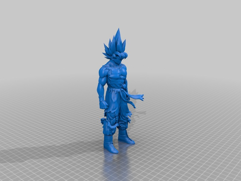 Archivo 3D gratuito Goku Battle Torn Full 🧸・Design para impresora 3D ...