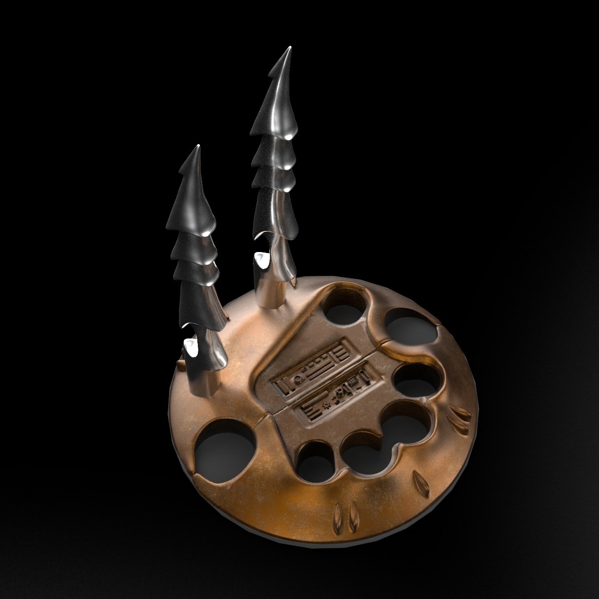 3D file Stand for Predator mask・3D printable model to download・Cults