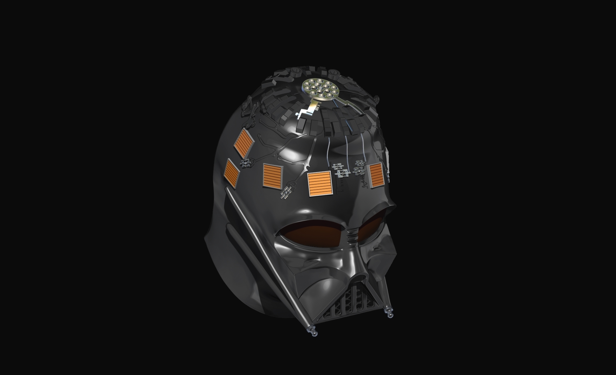 3D file Darth Vader Helmet ANH wearable and stand with chest armor 🪖・3D ...